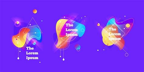 Premium Vector Abstract Set Modern Graphic Elements Dynamical Colored Forms And Line Gradient