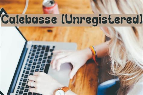 Calebasse Unregistered Font