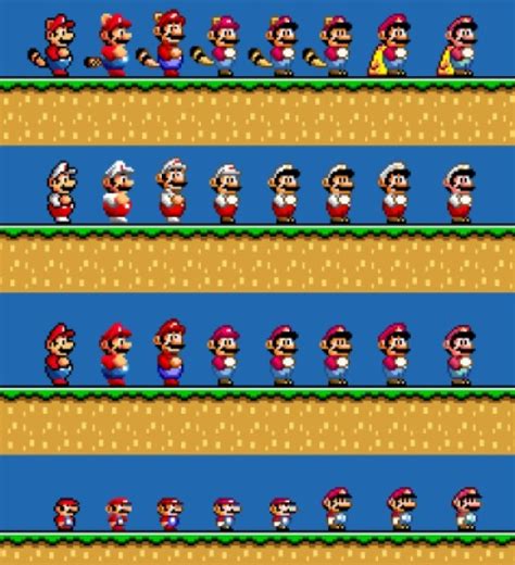 The Evolution Of The Mario Luigi Sprites Which Sprite