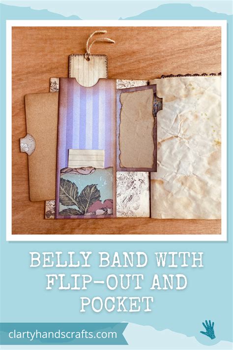BELLY BAND WITH FLIP OUT AND POCKET Junk Journal Inspiration Junk