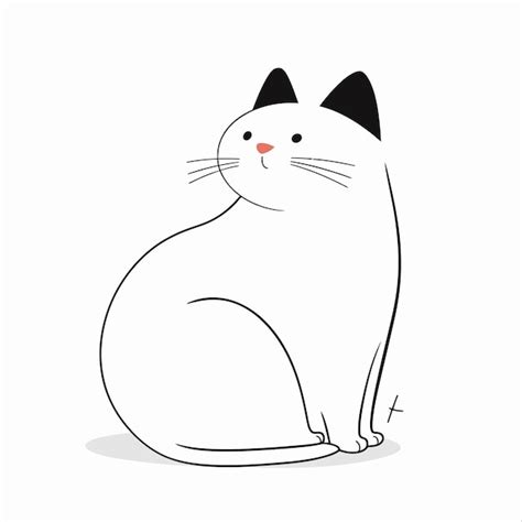 Premium Vector Cute Cat Cartoon Style Vector Illustration