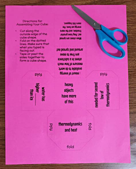 Playing With Concept Cubes To Teach Vocabulary Vocabulary Luau