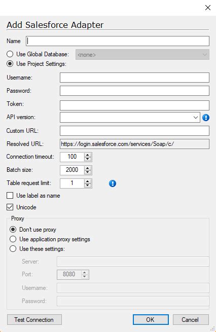 Salesforce Adapter TimeXtender Support