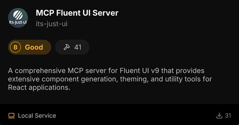 mcp fluent ui server mcp servers · lobehub