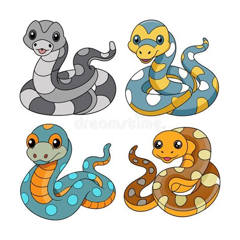 Carpet Python Fun Coloring Page Stock Vector Illustration Of Coloring