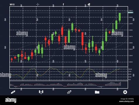 Vector Uptrend Market Of Stock Chart Stock Vector Image Art Alamy