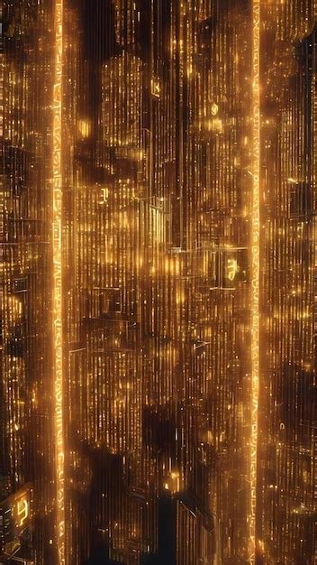 Premium Photo Block Chain Concept Big Data Binary Code Futuristic