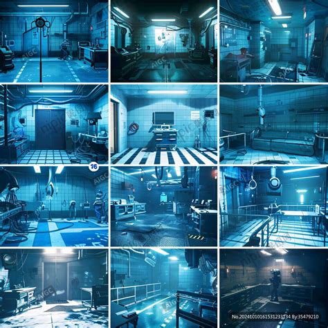 Ai创作图宇宙飞船实验室 战争实验室 工业风机械风大屏 宇宙飞船机库 密室逃脱场景 室内大场景 科幻场景设计 宇宙飞船浴室 失重环境 Vr产品素材游戏素材 空间实验室 设施场景道具 3d直播间