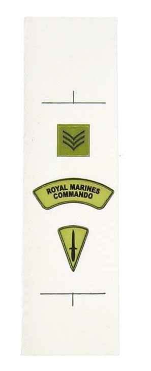 Mne Allen British Royal Marine Patches
