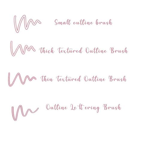 Free Outline Brush Set For Procreate
