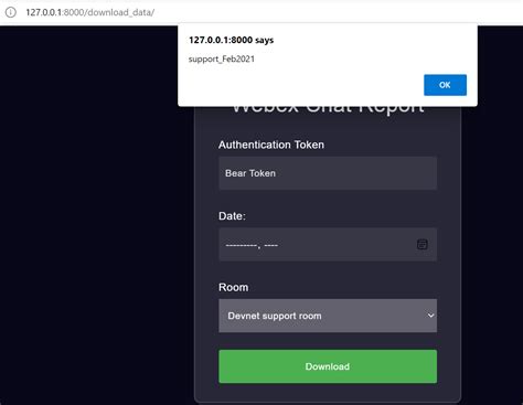 GitHub Vignesh271121 Webex Chat Report