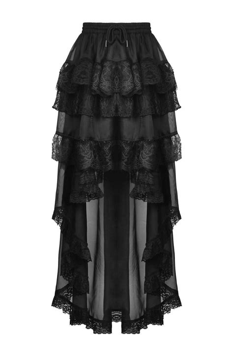 Deasia Black Mesh Gothic Petticoat Skirt By Dark In Love Gothic