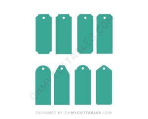 Tag SVG Banner Shape OhMyCuttables