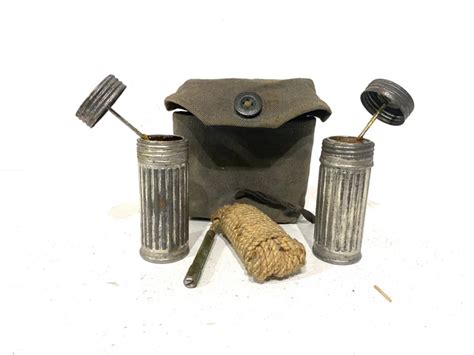 ANCIEN KIT NETTOYAGE Pour Armes Fusil Pot De Graisse Et Corde Ww EUR PicClick FR