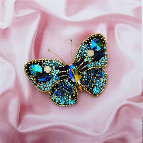 Брошь бабочка.🦋🦋🦋 Одно удовольствие их делать😁а я боялась. В работе ...