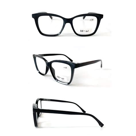 Vintage Cat Eye 150 Womens Reading Glasses Blacktaupe