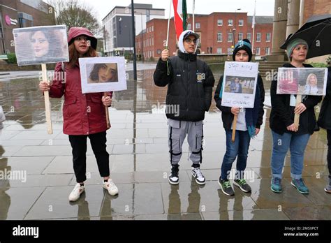 Iranian Protestors Outside Derby City Council House On New Years Eve