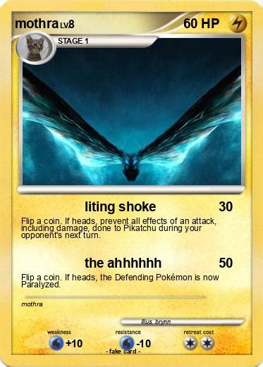 Pokémon Mothra 332 332 Liting Shoke My Pokemon Card