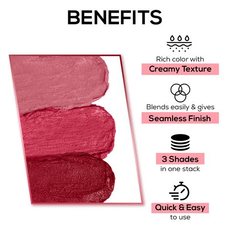 Renee Glam Stack 3 In 1 Lip And Cheek Tint 45gm Renee Cosmetics