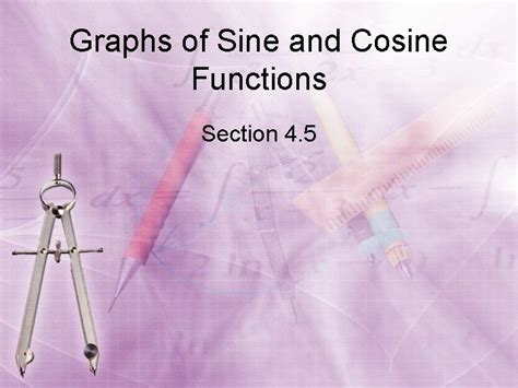 Graphs Of Sine And Cosine Functions Section