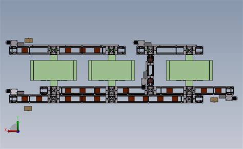 B11 顶升平移自动上下料倍速循环线solidworks 2018模型图纸下载 懒石网