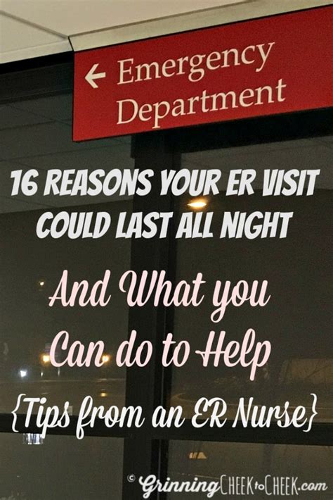 16 Reasons Your Trip To The Emergency Room Could Last All Night And How To Help Tips From An