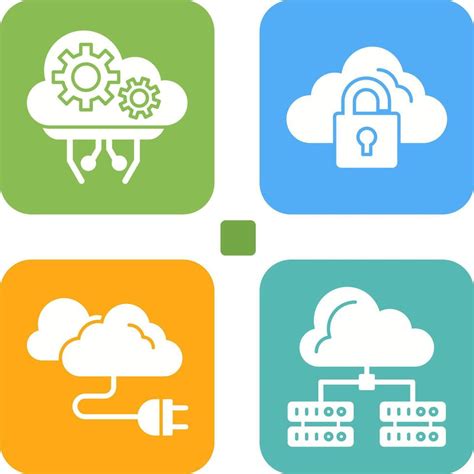 Cloud Comuting And Lock Icon 44682571 Vector Art At Vecteezy