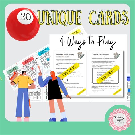 Bingo Game Ionic Compounds Naming And Formulas Review Game And Practice Teaching Resources