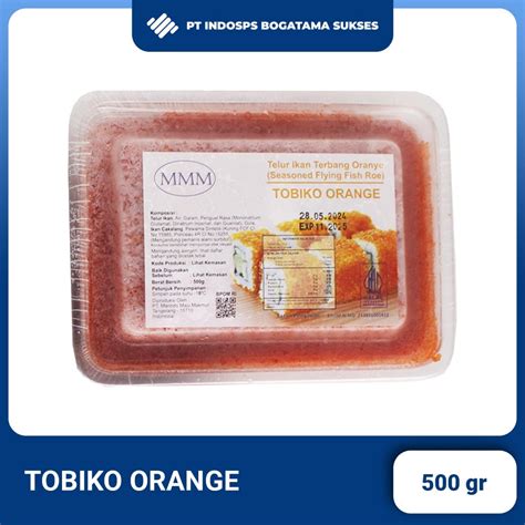 Jual Tobiko Orange Gram Telur Ikan Flying Fish Roe Premium