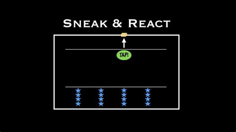 sneak and react physical education game youtube