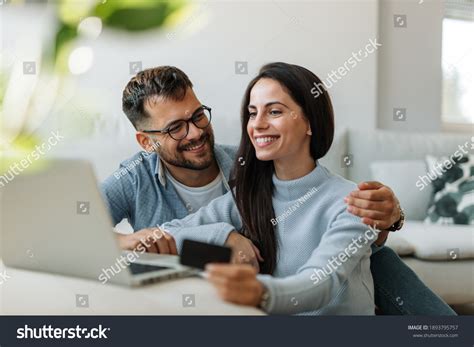 Brunette Woman Checking Her Bank Account Stock Photo Shutterstock