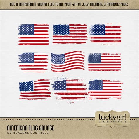 American Flag Grunge Digital Art