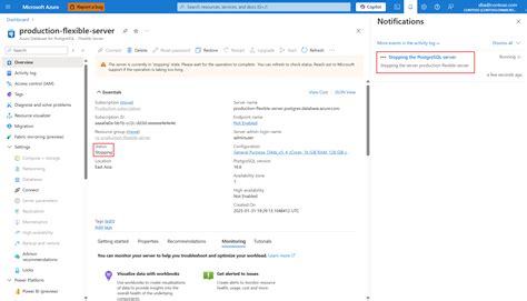 Stop Compute Of A Server Azure Database For Postgresql Microsoft Learn