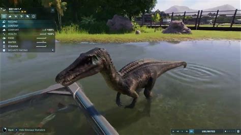 How To Care For Baryonyx In Jurassic World Evolution 2 Youtube