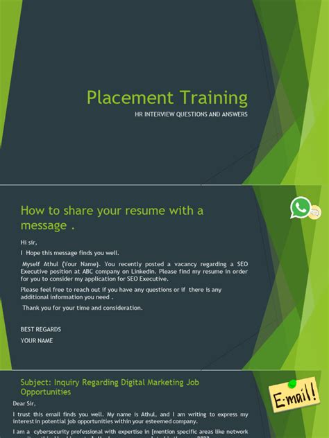 Placement Training Pdf