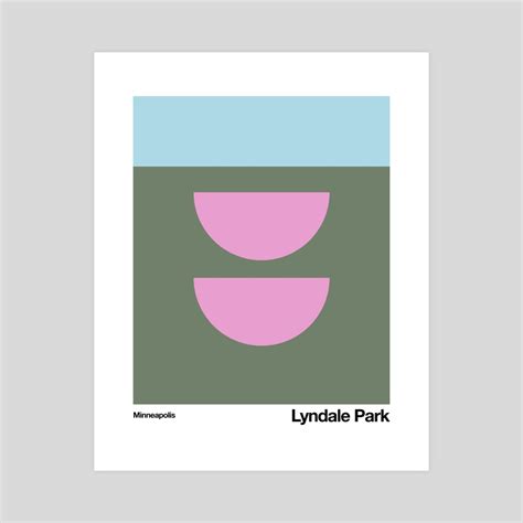 Lyndale Park Minneapolis Minimalism An Art Print By Liz Derby Inprnt