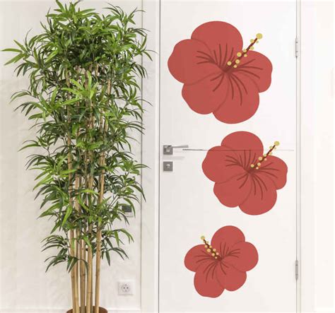Vinil Para Porta Flor Do Taiti TenStickers