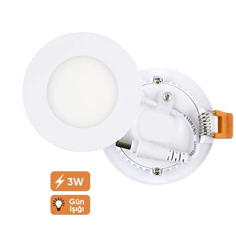 Erel Elektrik Led Panel Beyaz S A Yuvarlak W K
