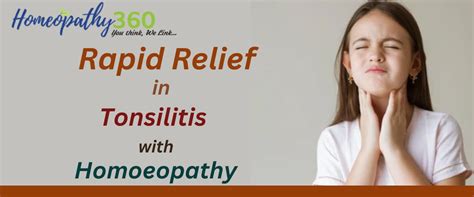 Rapid Relief In Tonsilitis With Homoeopathy