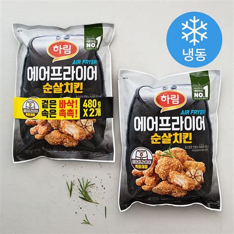 하림 에어프라이어 순살치킨 냉동 480g 2개 10360원 식품 초특가 식품베스트 쿠팡로켓배송 본 핀은