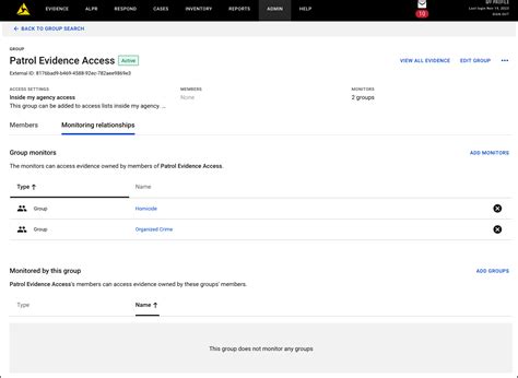Configure Non Hierarchical Evidence Access In Command Hierarchy