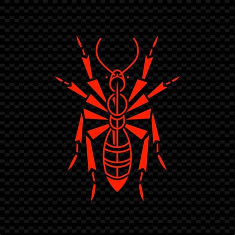 Premium Psd A Black And Red Scorpion With The Words Quot Bug Quot On It