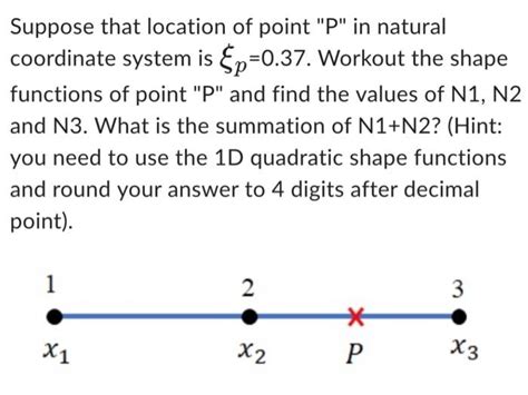 Solved Suppose That Location Of Point P In Natural Chegg