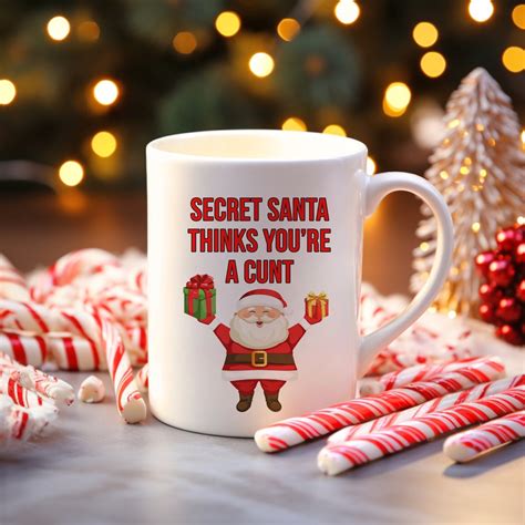 Secret Santa Thinks Youre A Cnt Christmas T T For Her T