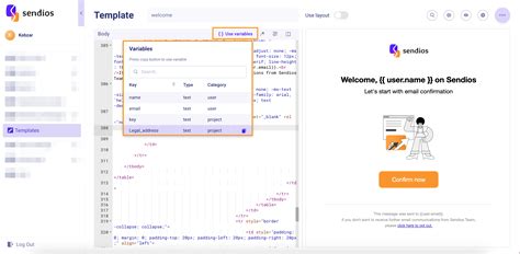 Using Variables In Templates