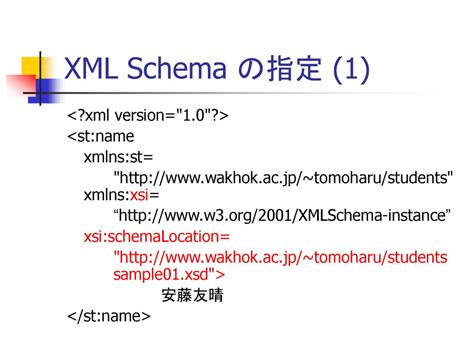 xml schema 1 ソフトウェア特論 第3回 ppt download