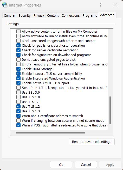 trestclient security error 12175 following windows update network