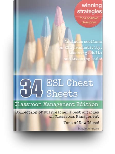 Esl Cheat Sheets Classroom Management Secrets For Busy Teachers The