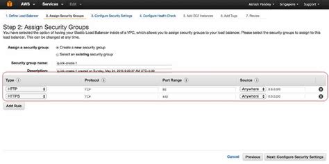 create aws ssl load balancer