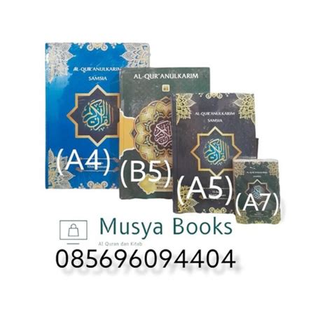 Jual Alquran Samsia Khot Utsmani A5 Al Quran 15 Baris Tanpa Terjemah